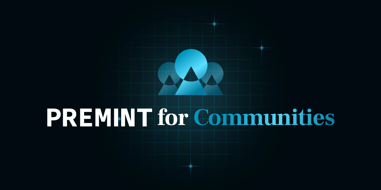 PREMINT for Communities | PREMINT